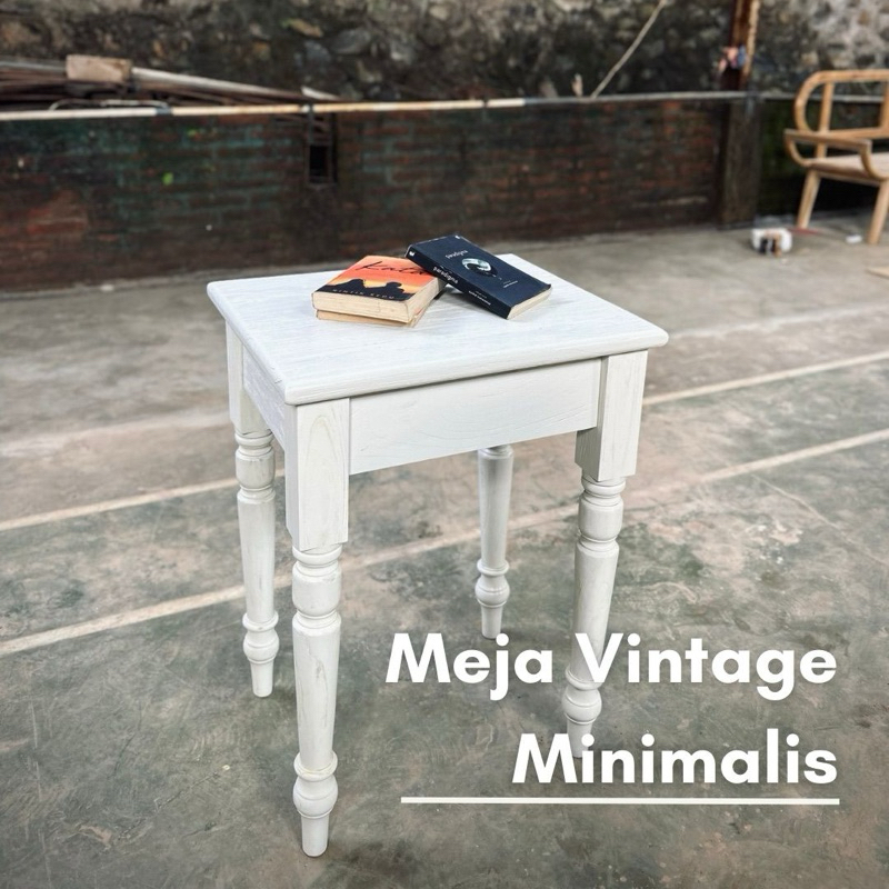 Jual MEJA RUSTIK ANTIK CLASIK VINTAGE MINIMALIS KAYU JATI RECYCLE ...
