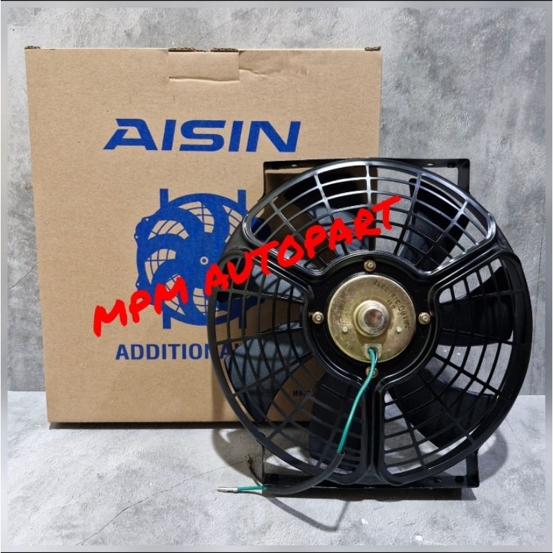 Jual kipas motor extra ekstra fan radiator ac mobil universal 10" 10in 12volt 12v 7 daun body ...