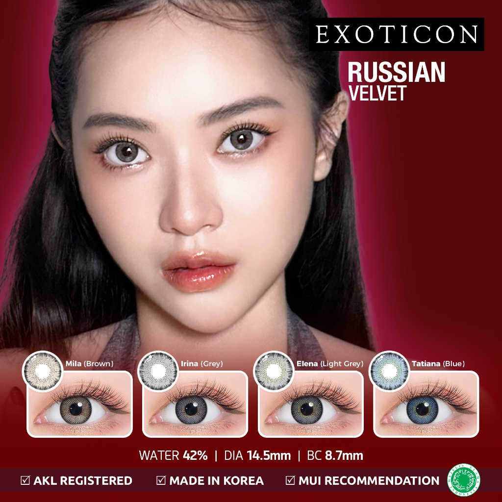 Jual Exoticon Softlens Russian Velvet Varian Mila | Irina | Tatiana ...