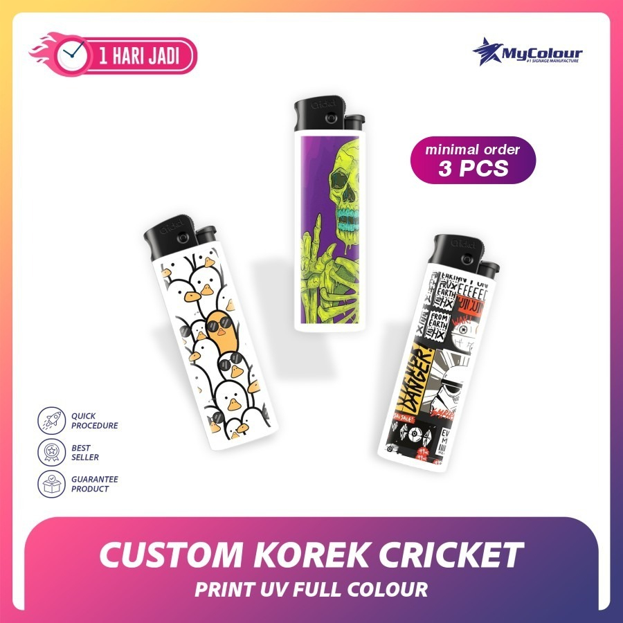 Jual Korek api custom / Korek api cricket / Cetak Print UV | Shopee ...