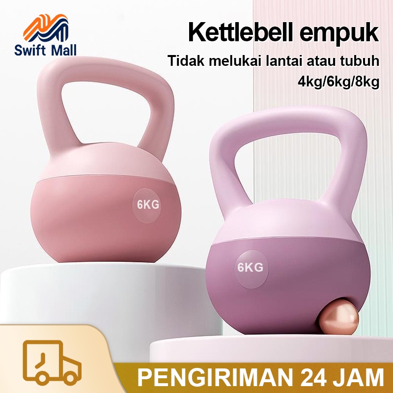 Jual Swift Mall Kettlebell Dumbbell 4KG 6KG 8KG /Weight Lifting ...