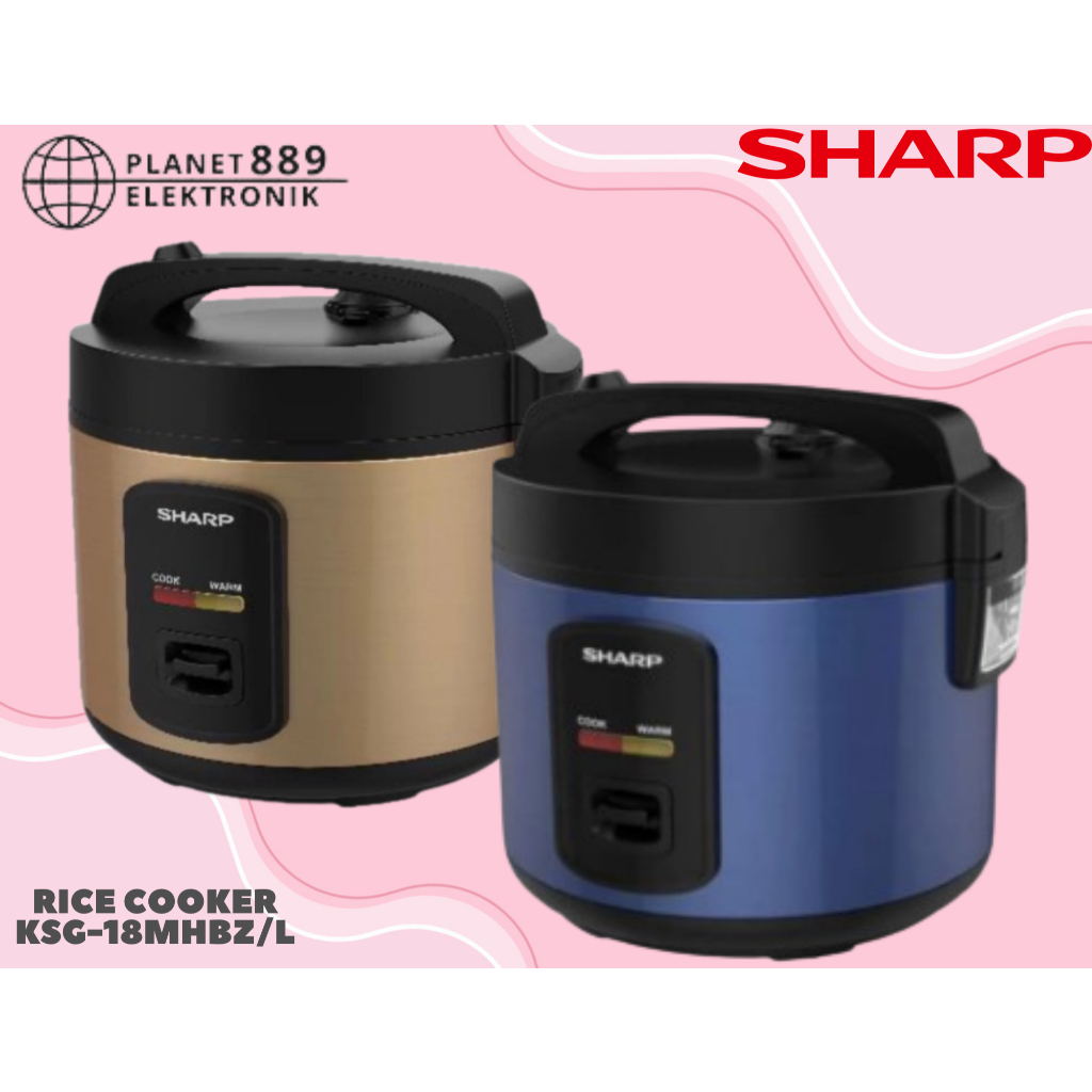 Jual SHARP Rice Cooker KSG18 MHBL/MHBZ Penanak Nasi 1.8L | Shopee Indonesia