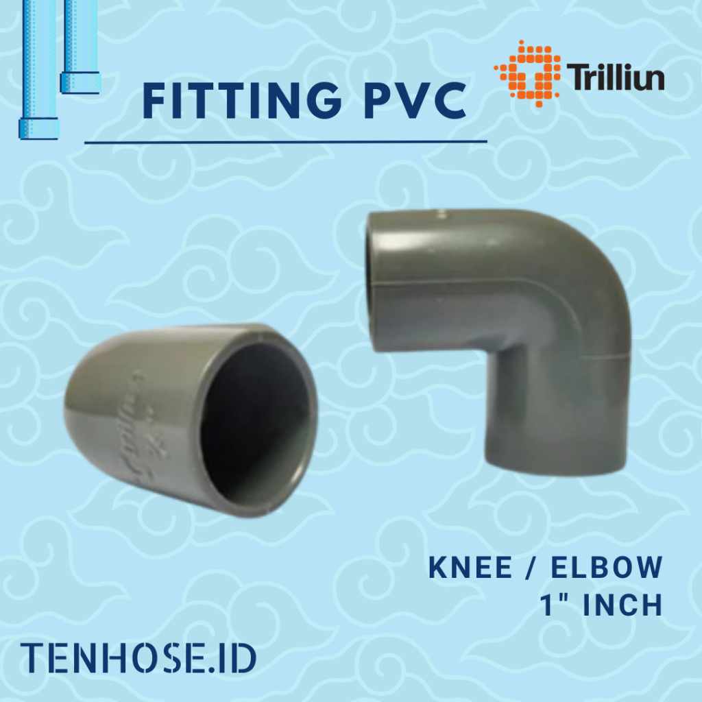 Jual KNEE 1" inch TRILLIUN - ELBOW Keni Bengkok Sambungan Paralon Pipa Pvc | Shopee Indonesia