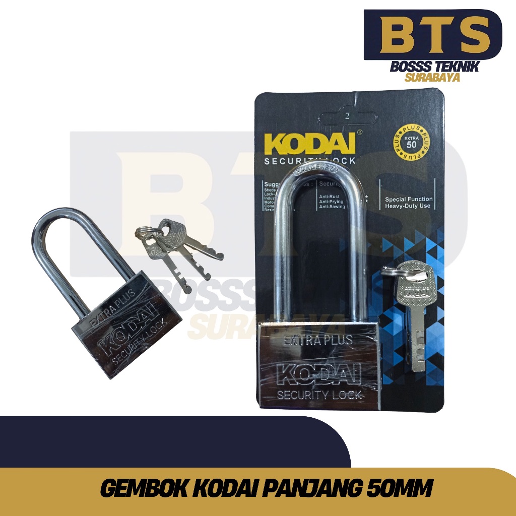 Jual Gembok Pagar 50 Panjang High Quality KODAI Gembok Pagar Anti Karat ...