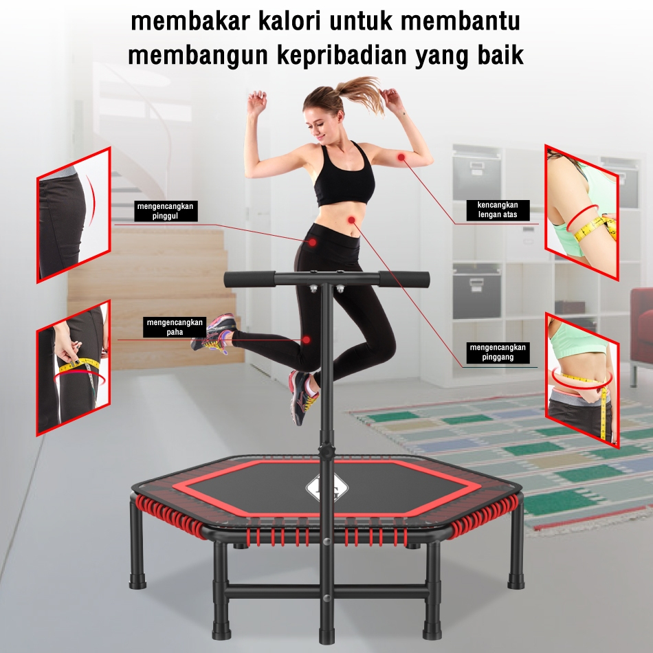 Jual HTD Sport Trampoline Anak Dewasa KUAT HINGGA 200KG Trampolin Indoor Outdoor | Shopee Indonesia