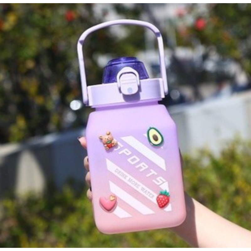 Jual Botol Gemoy 1,5L Kotak + Stiker / Botol Gradasi Lucu / Botol Minum ...