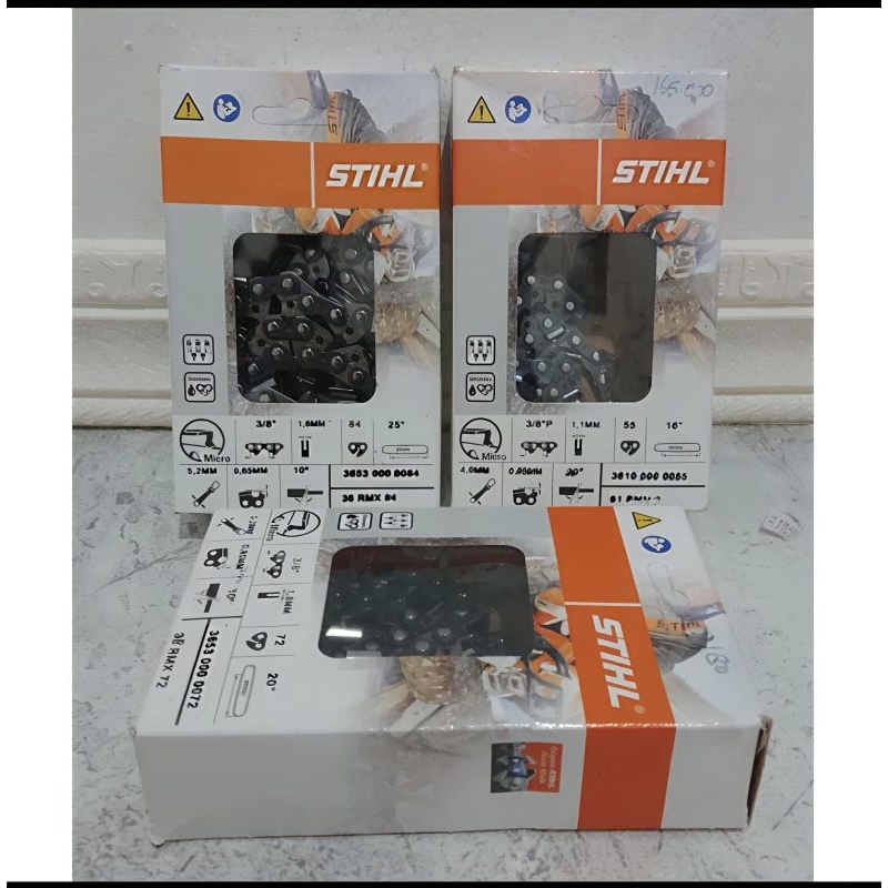 Jual Rantai Stihl Bar 16"Inchi 27T STIHL MS-180 MS-170 Original Belah Potong | Shopee Indonesia