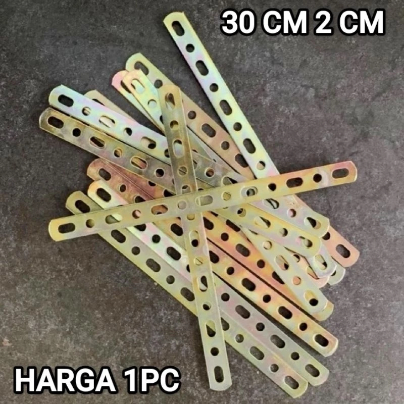 Jual Breket Plat Besi Bolong Ukuran 30 Cm Universal / Plat Besi Bolong ...