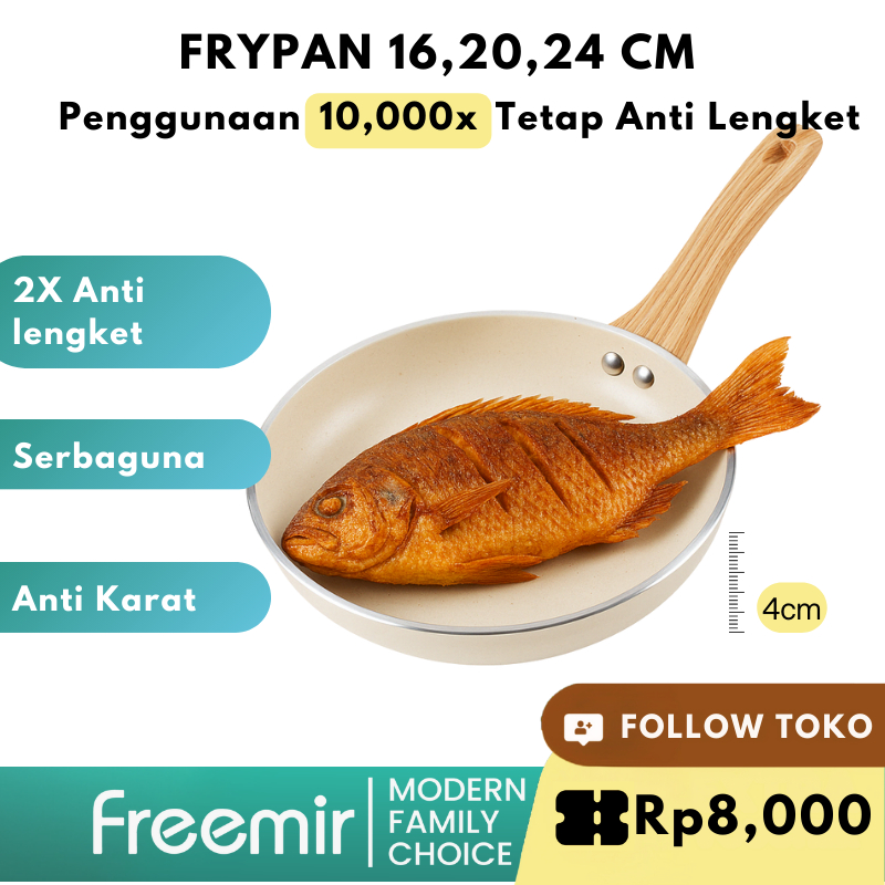 Jual 𝙊𝙧𝙞𝙜𝙞𝙣𝙖𝙡 𝙛𝙧𝙚𝙚𝙢𝙞𝙧 Frying Pan Granite Penggorengan Anti Lengket ...