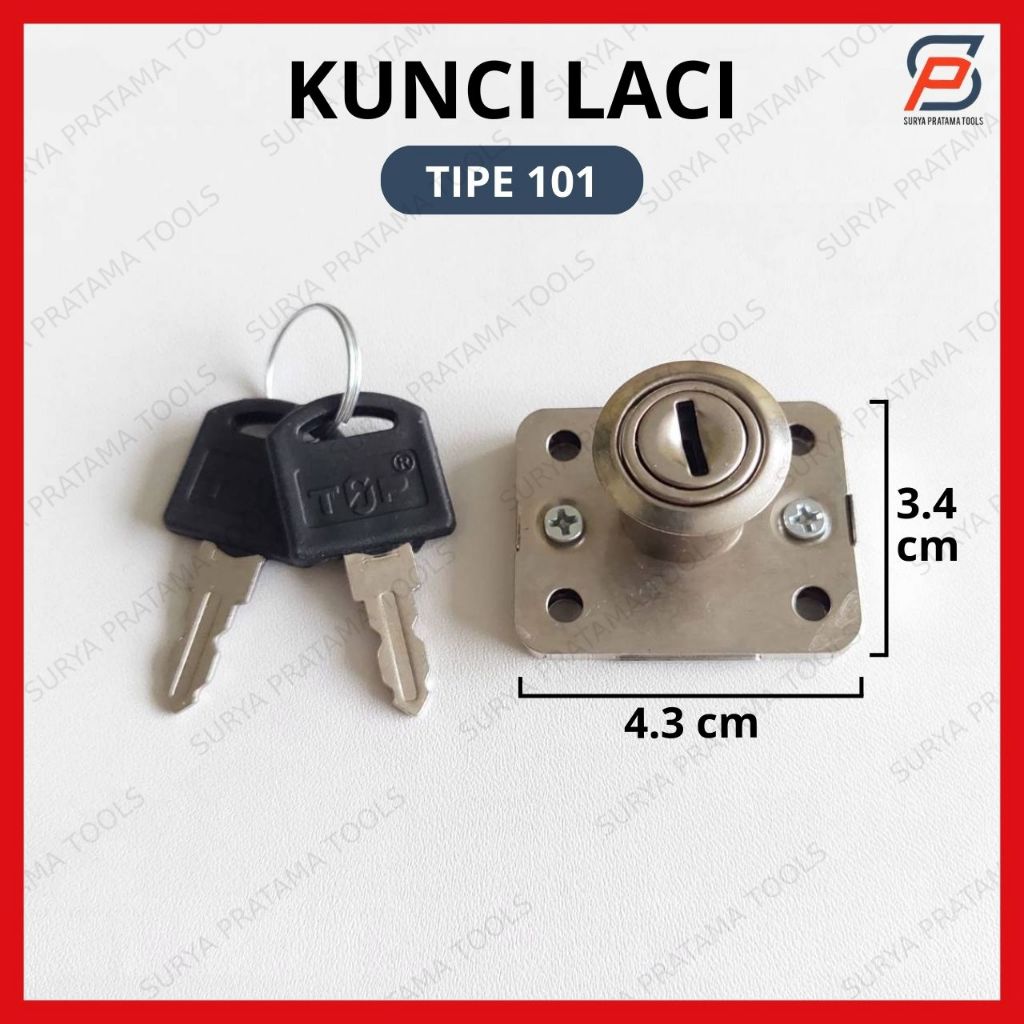 Jual Kunci Laci / Kunci Lemari / Drawer Lock 101 TOP | Shopee Indonesia