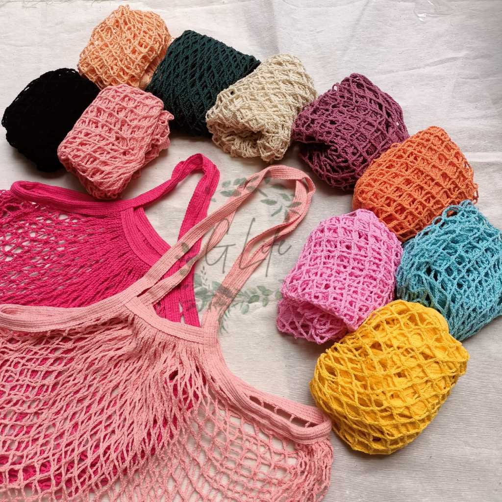 Jual Tas Belanja Jaring Reusable Tas Jaring Pantai Tas Grocery ...