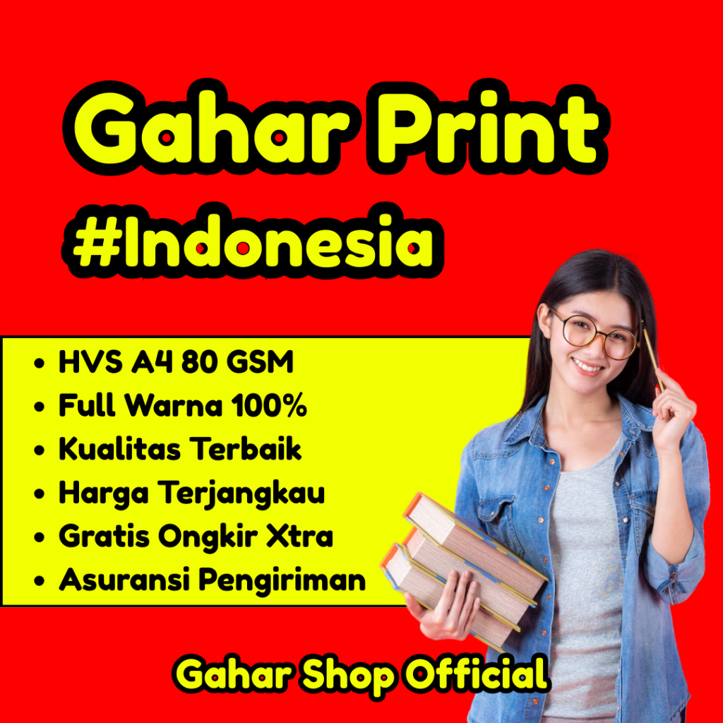 Jual Print / Cetak HVS A4 80 GSM Full Warna | Tugas, Skripsi, Brosur ...