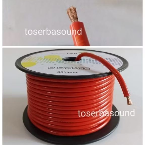 Jual Kabel 8 AWG Setrum power Aki Ground 8awg audio mobil Jual meteran ...