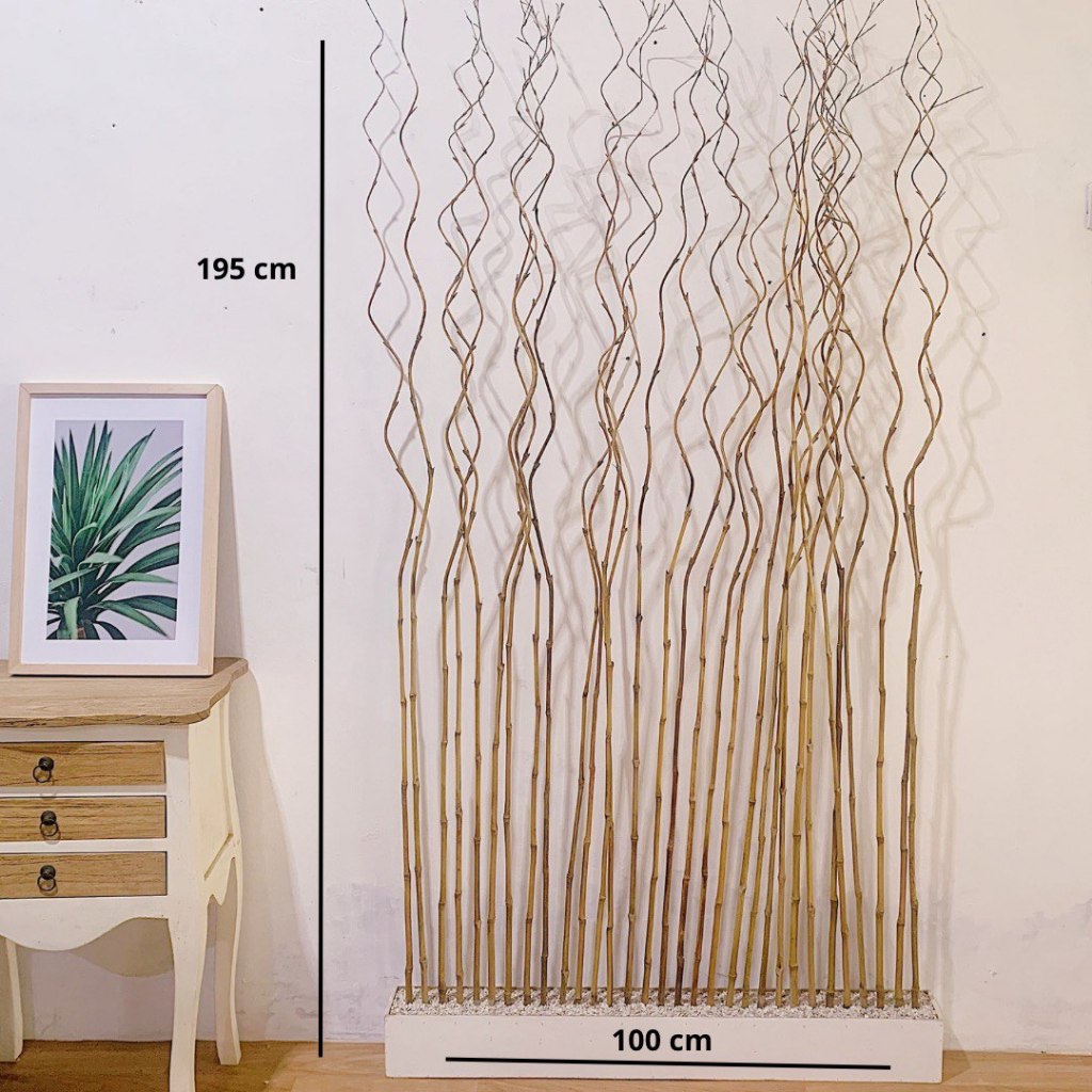 Jual Pembatas Ruangan Bambu Natural / Partisi Bambu / Sekat Ruangan ...