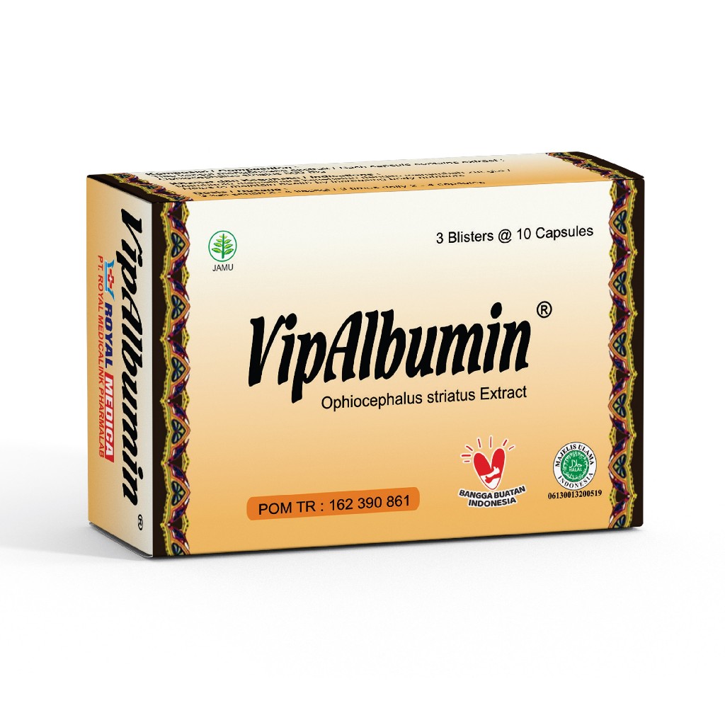 Jual VipAlbumin Box isi 30 Kapsul / Albusmin Ektra Ikan Gabus Promo ...