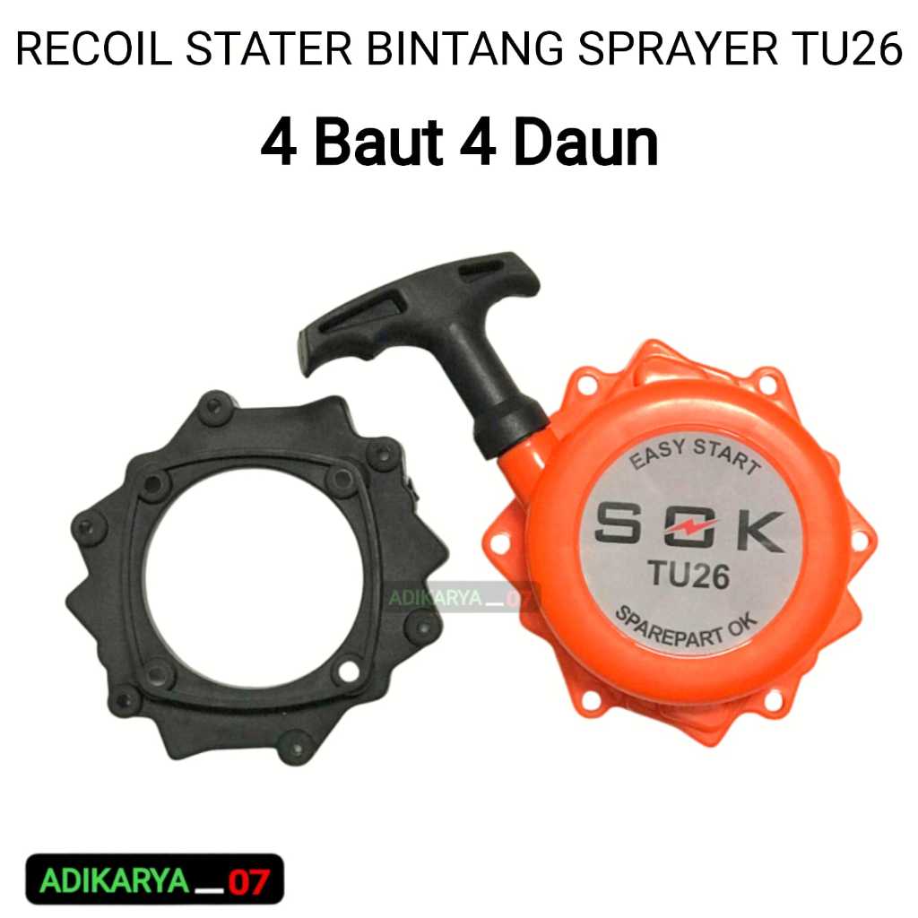 Jual Recoil Stater Starter TU26 Tarikan Engkol Mesin Semprot Hama TU26 Easy Starter 4 DAUN ...