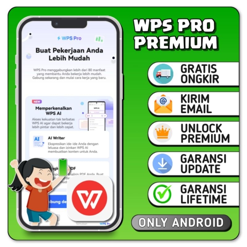 Jual WPS OFFICE PREMIUM LIFETIME UNLOCK SEMUA FITUR BERBAYAR BERGARANSI | Shopee Indonesia