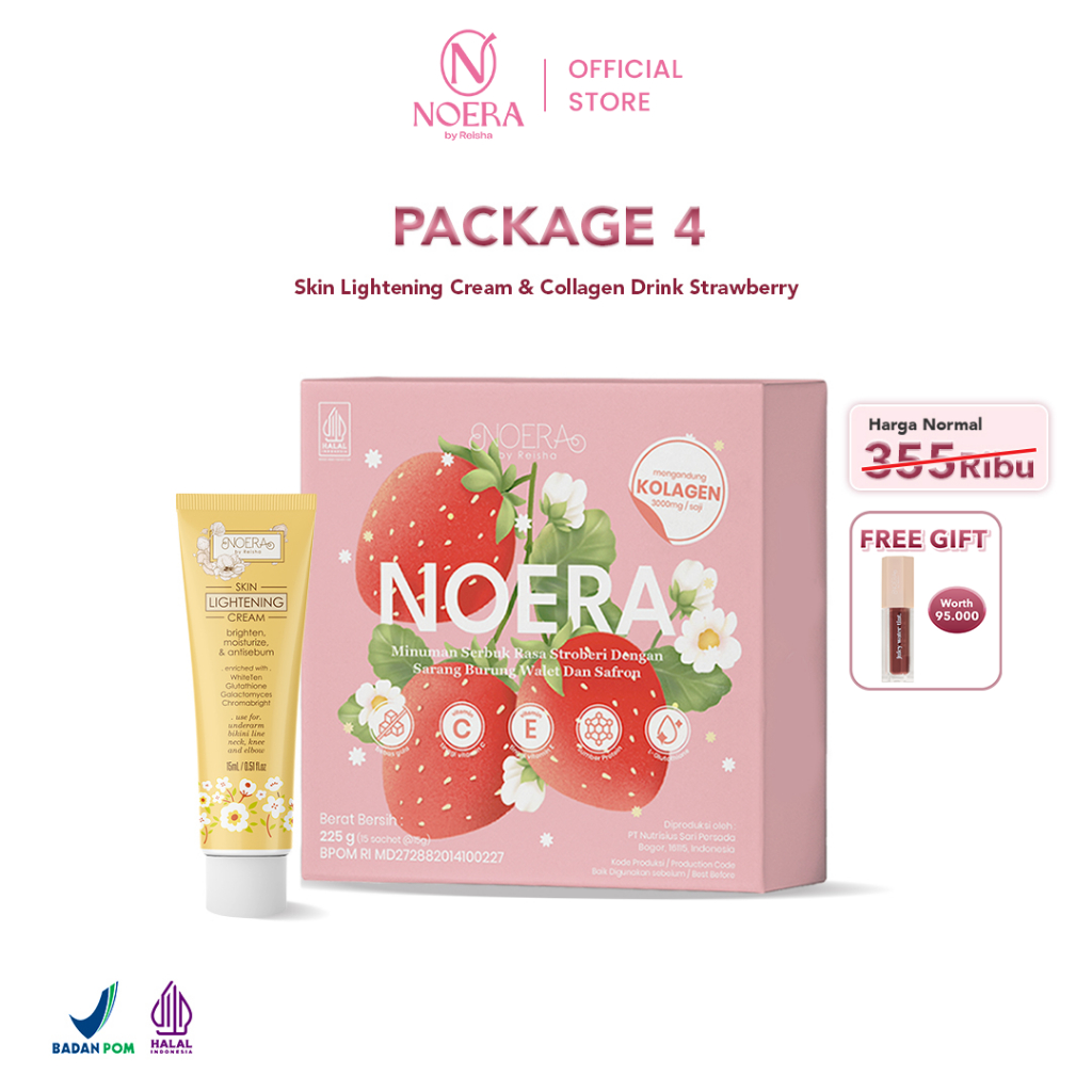 Jual Noera Paket Collagen Drink Improved Formula 15 Sachet + Skin ...