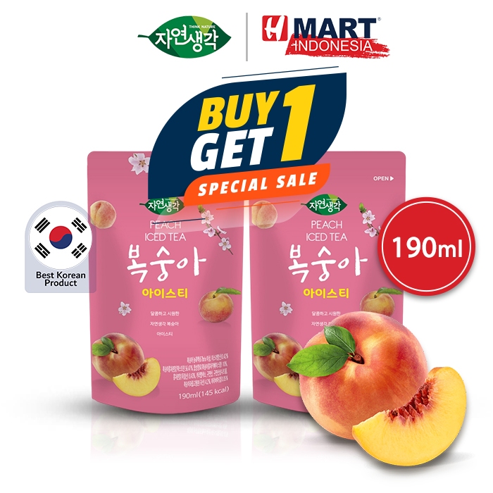Jual THINK NATURE Peach Iced Tea - Minuman Teh Rasa Buah Persik 190ml | Shopee Indonesia