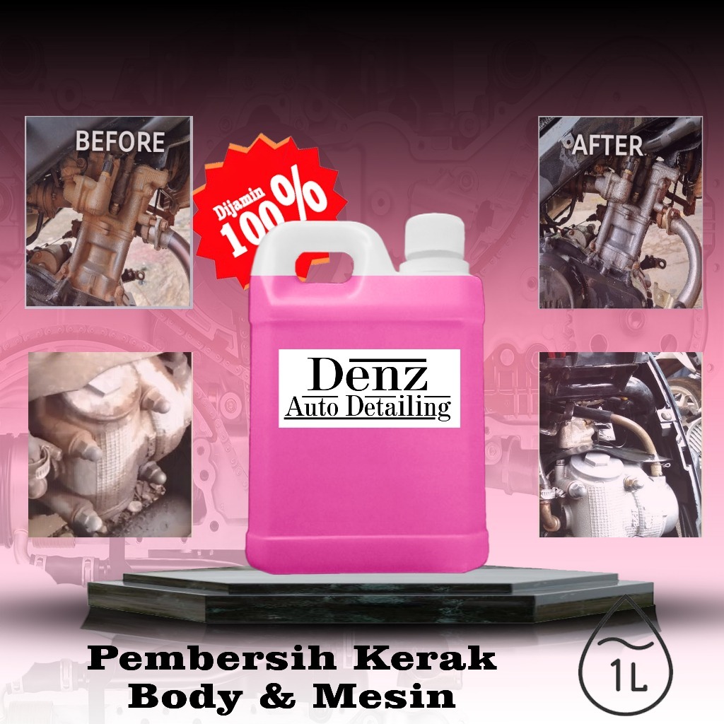 Jual Denz auto detailing kemasan 1 liter cairan pembersih blok mesin ...