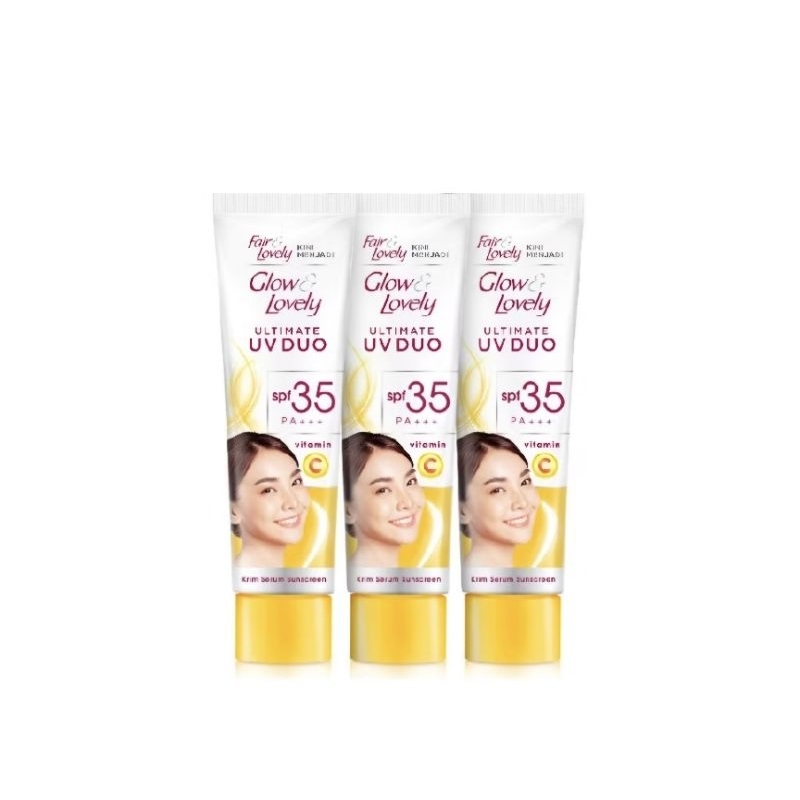 Jual Glow & Lovely Ultimate UV Duo Vitamin C SPF 35 Pa+++20gr | Shopee Indonesia