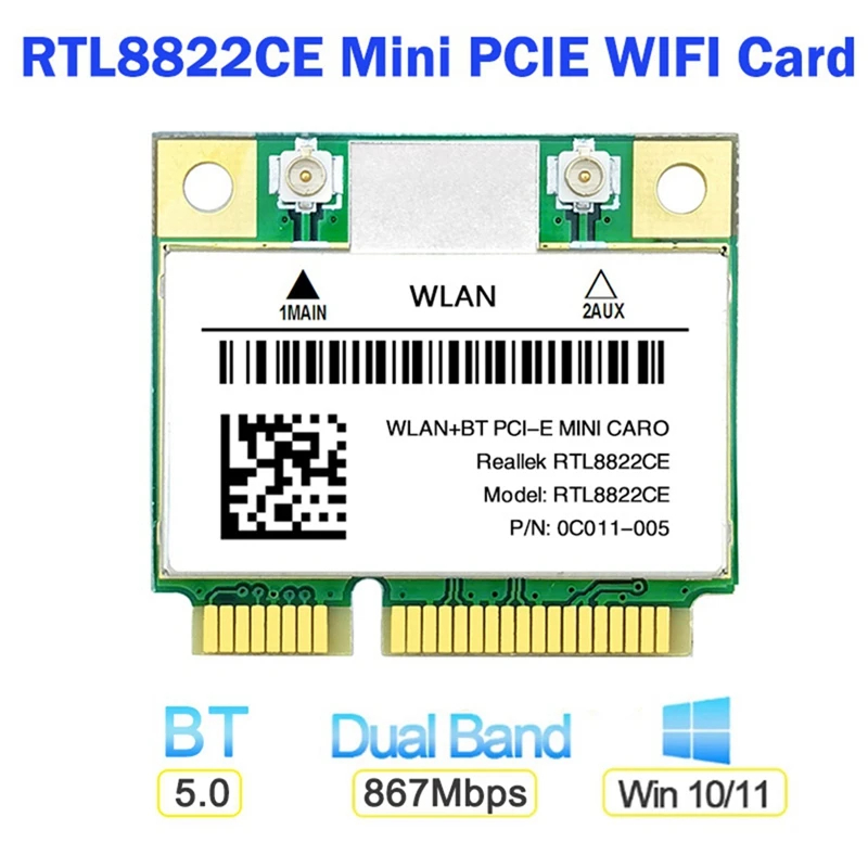 Jual Wifi 5 Card Wireless Realtek 8822CE RTL8822CE Bluetooth 5.0 AC ...