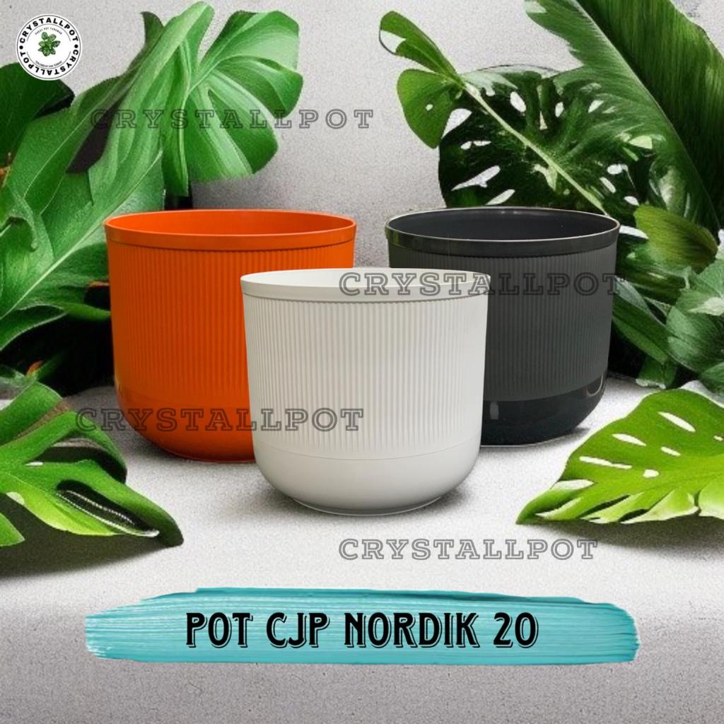Jual POT BUNGA TANAMAN CITRA JAYA PLASTIK NORDIC TABUNG 20 BAHAN LENTUR ...