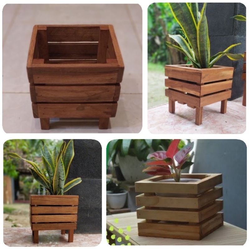 Jual Aneka pot kayu minimalis antik | Shopee Indonesia