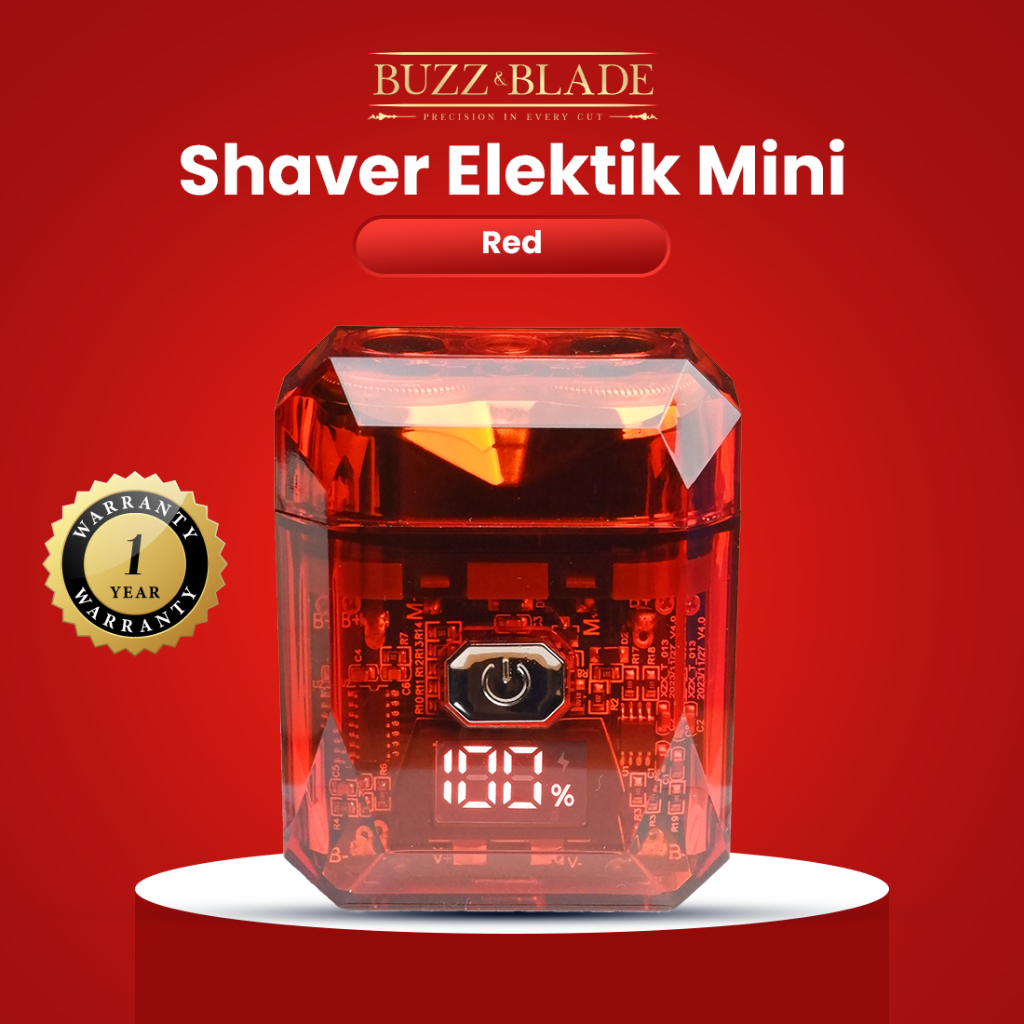 Jual BUZZ & BLADE Shaver Mini Transparan - Alat Cukur Mini, Pisau 360 ...