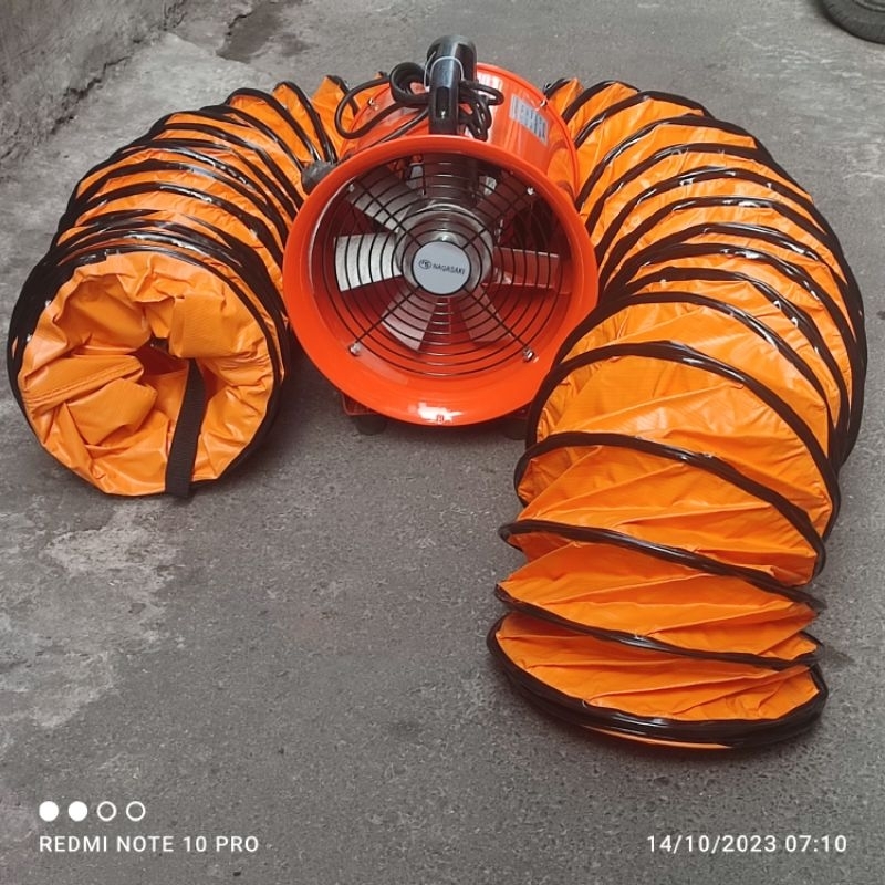 Jual kipas blower 12 inch blower exhaust fan portable ventilator | Shopee Indonesia