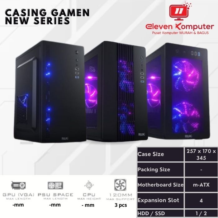 Jual Casing PC Gaming / PC Case Gamen GCS 200-120-110 m-ATX non PSU ...