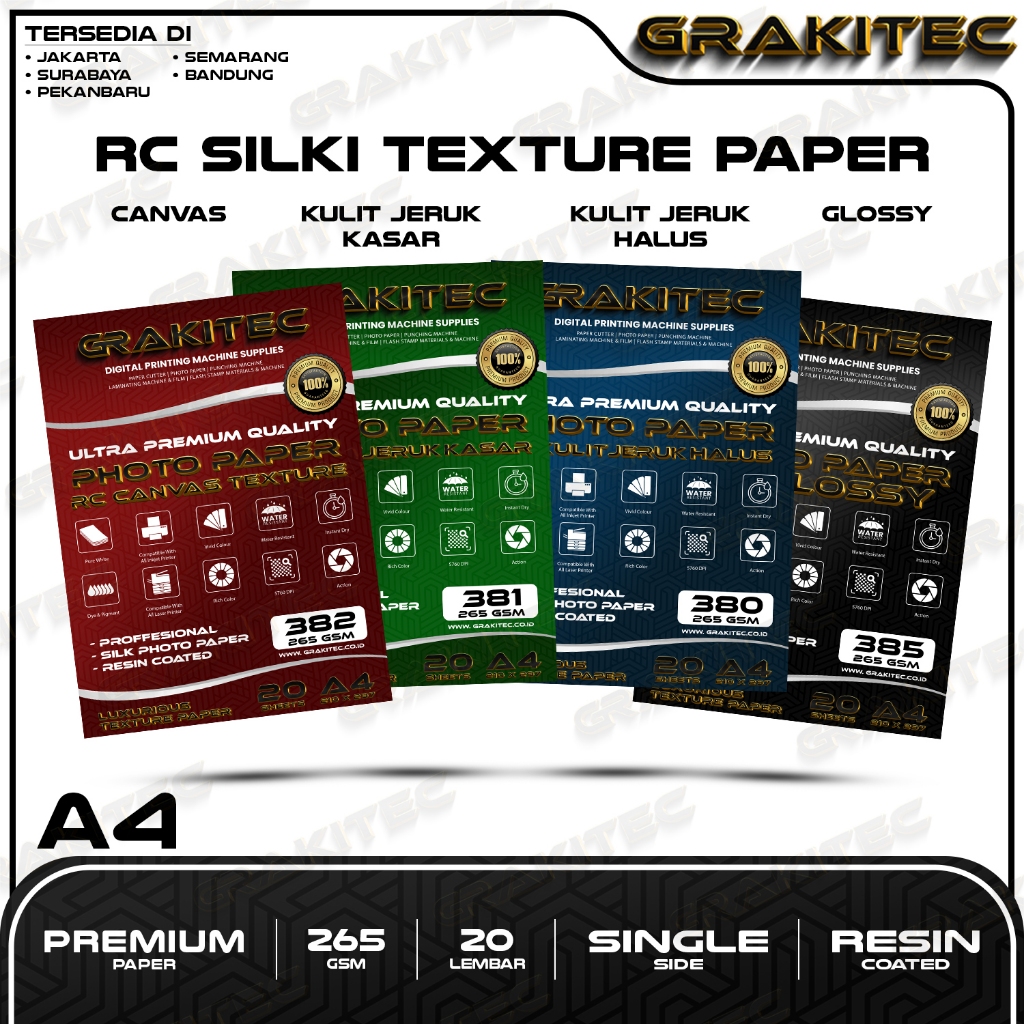 Jual Kertas Foto Silki Texture A4 Professional Silki, Glossy Photo ...