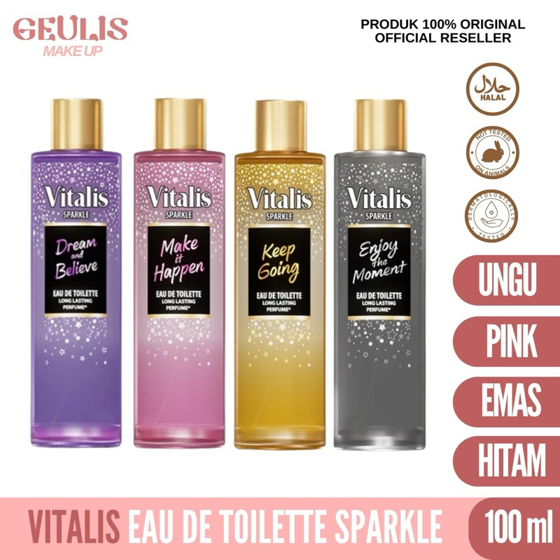 Jual Vitalis Eu De Toilette Sparkle 100ml Botol Kaca Parfume Wangi ...