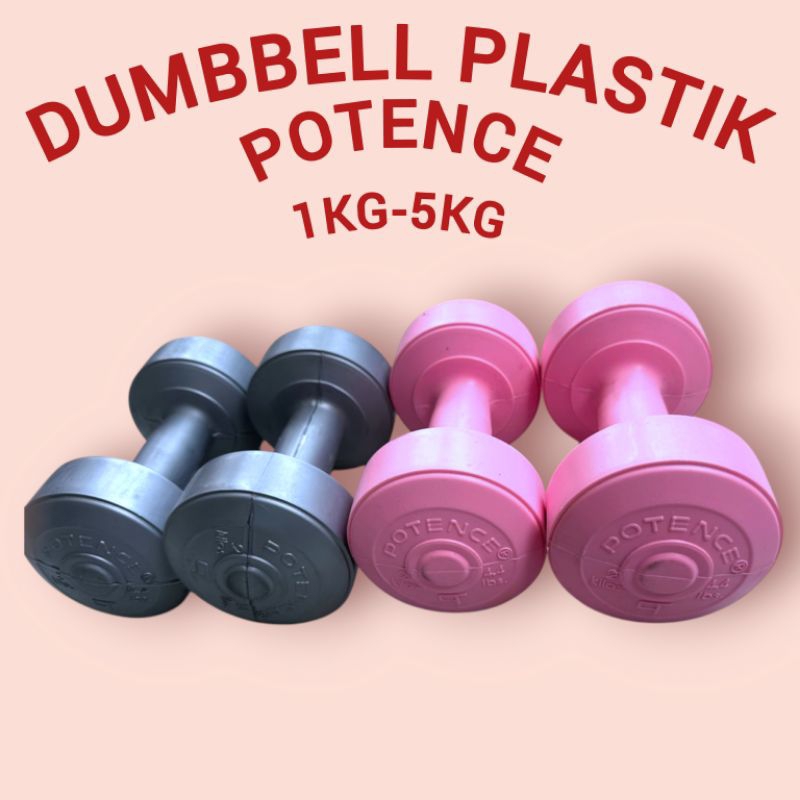 Jual Dumbbell barbel plastik 1-5kg alat beban alat bakar lemak tangan ...