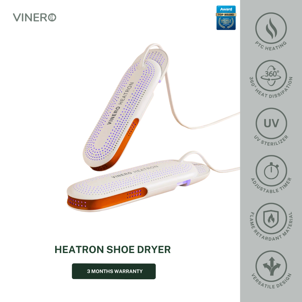 Jual Vinero Heatron Multifunctional Shoe Dryer UV Sterilizer With Timer ...