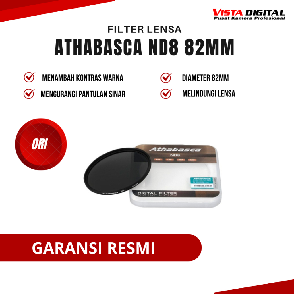 Jual ATHABASCA ND8 82MM FILTER LENSA | Shopee Indonesia
