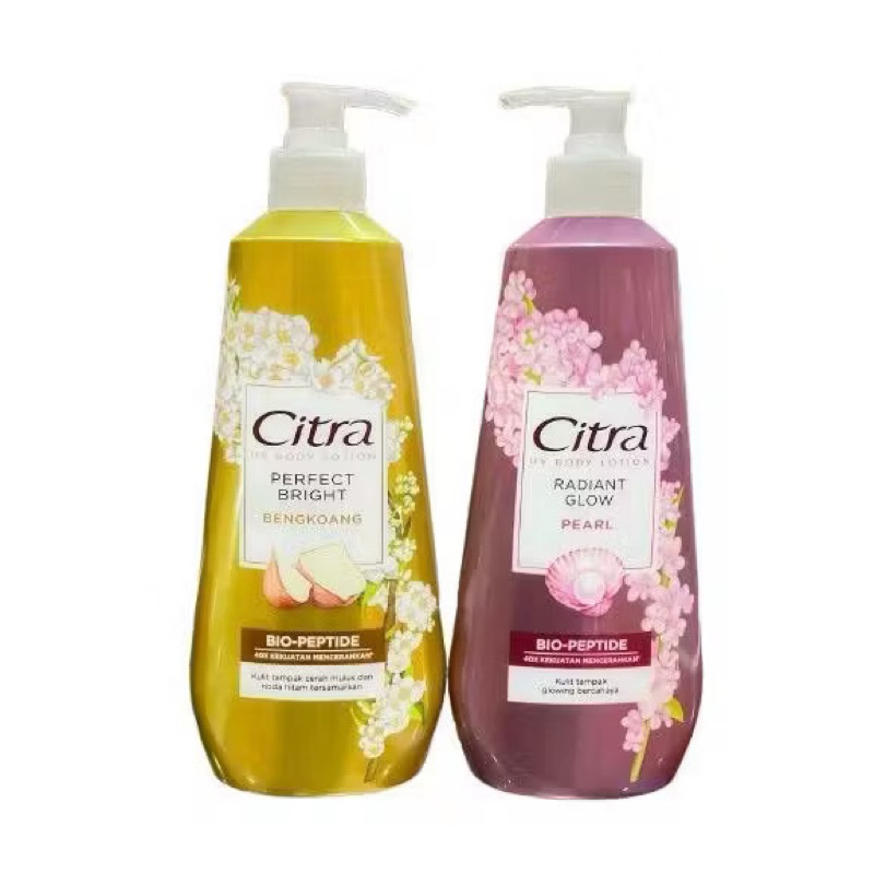 Jual CITRA Body Lotion Pearly White UV dan Bengkoang Natural Glowing White UV 380 ML | Shopee ...