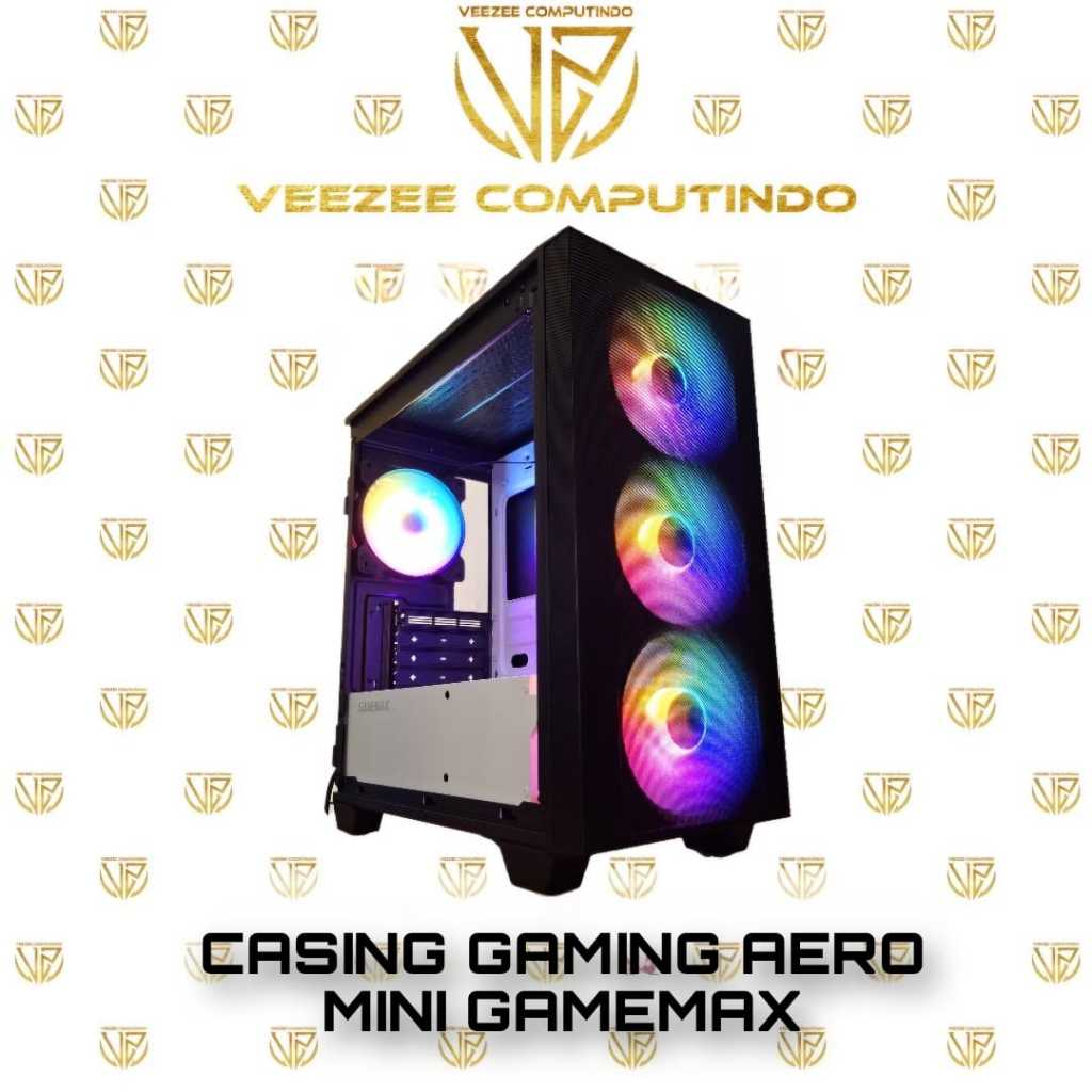 Jual Casing Gaming Aero mini Gamemax Casing Komputer Micro ATX 3Fan ...