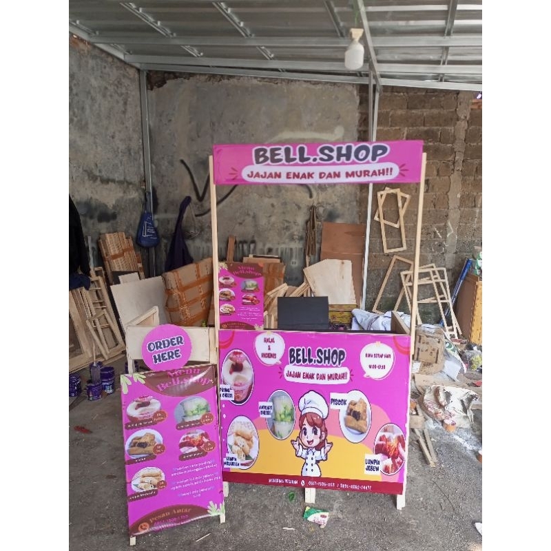 Jual Booth portable/meja lipat/booth lipat/gerobak portable/gerobak ...