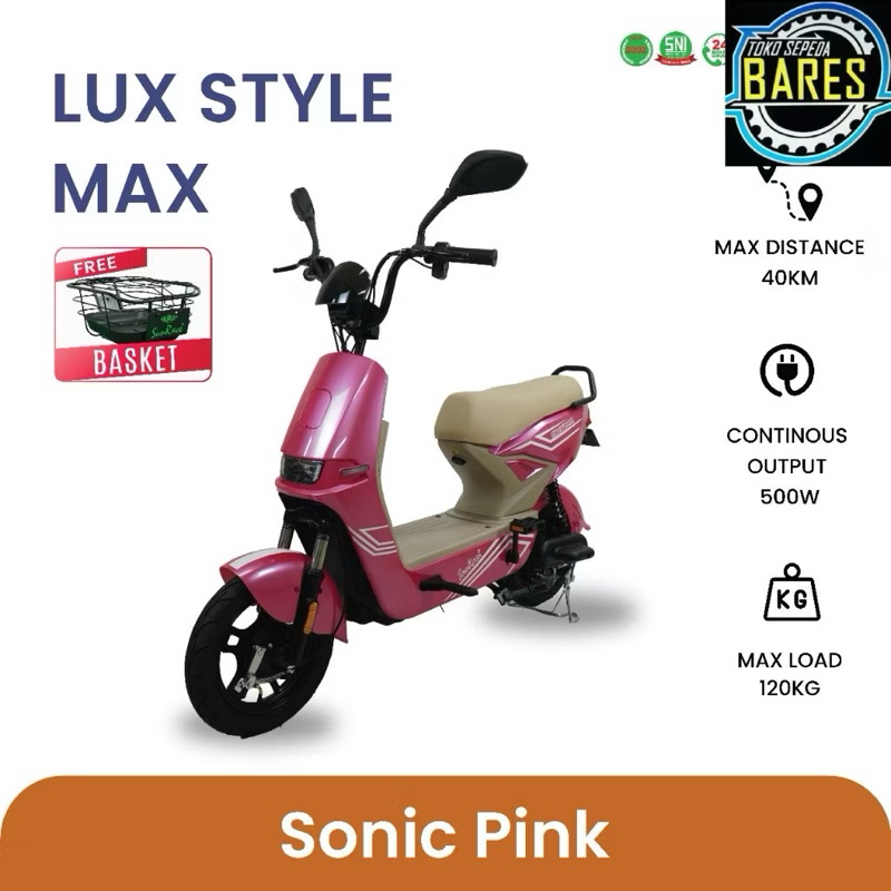 Jual Sepeda Listrik SunRace Lux Style Max / Grand Excellent / Excellent ...