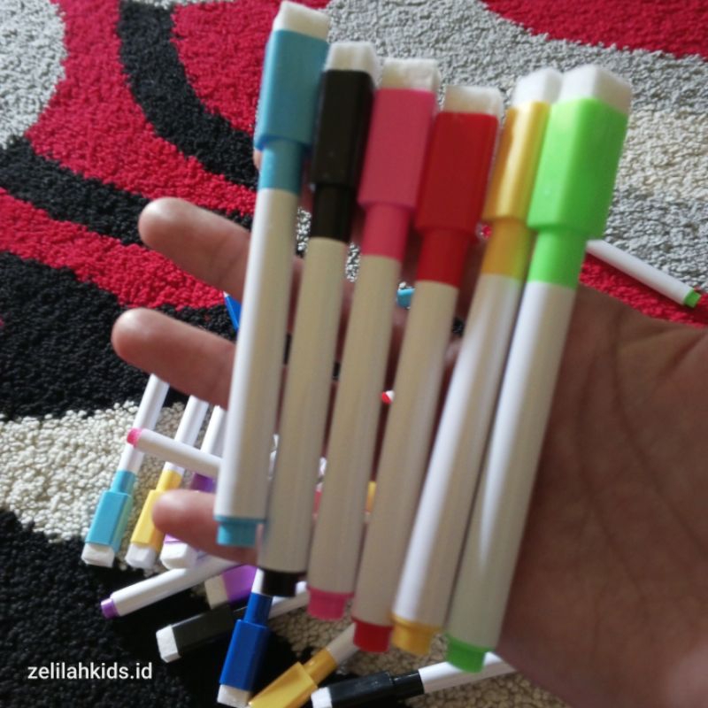 Jual Spidol wipe clean anak / spidol mini warna | Shopee Indonesia