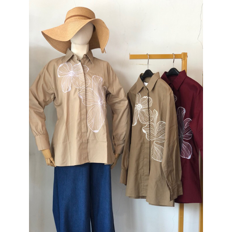 Jual Kemeja bordir (AP12824) | Shopee Indonesia