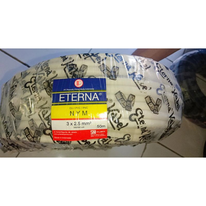 Jual KABEL ETERNA NYM 3X2.5 /3X2.5 MM @50 METER | Shopee Indonesia