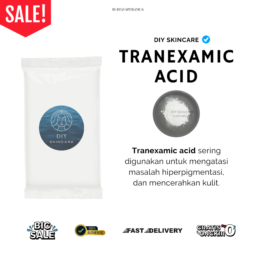 Jual Tranexamic Acid Murni 99% COA Grade A Cosmetic Grade Asam ...