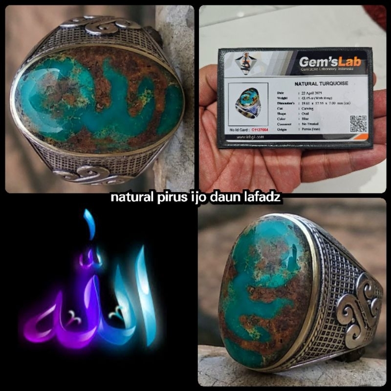 Jual natural pirus ijo daun persian lawasan ( asli motif gambar lafadz ...