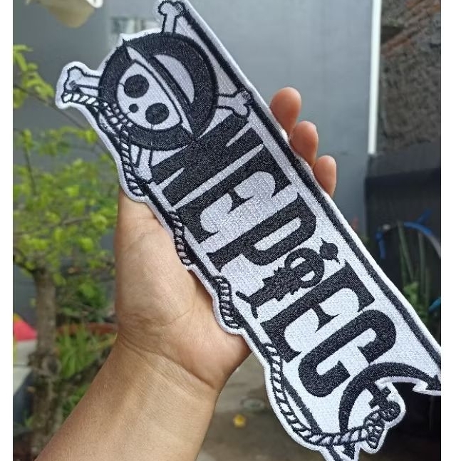 Jual Back Patch Bordir Besar Tulisan One Piece 25 cm | Shopee Indonesia