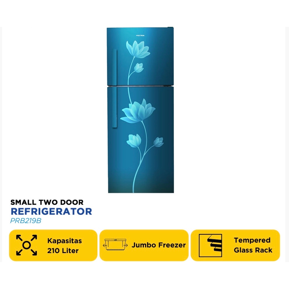 Jual POLYTRON KULKAS 2 PINTU KECIL SMALL 2 DOOR REFRIGERATOR PRB219B | Shopee Indonesia