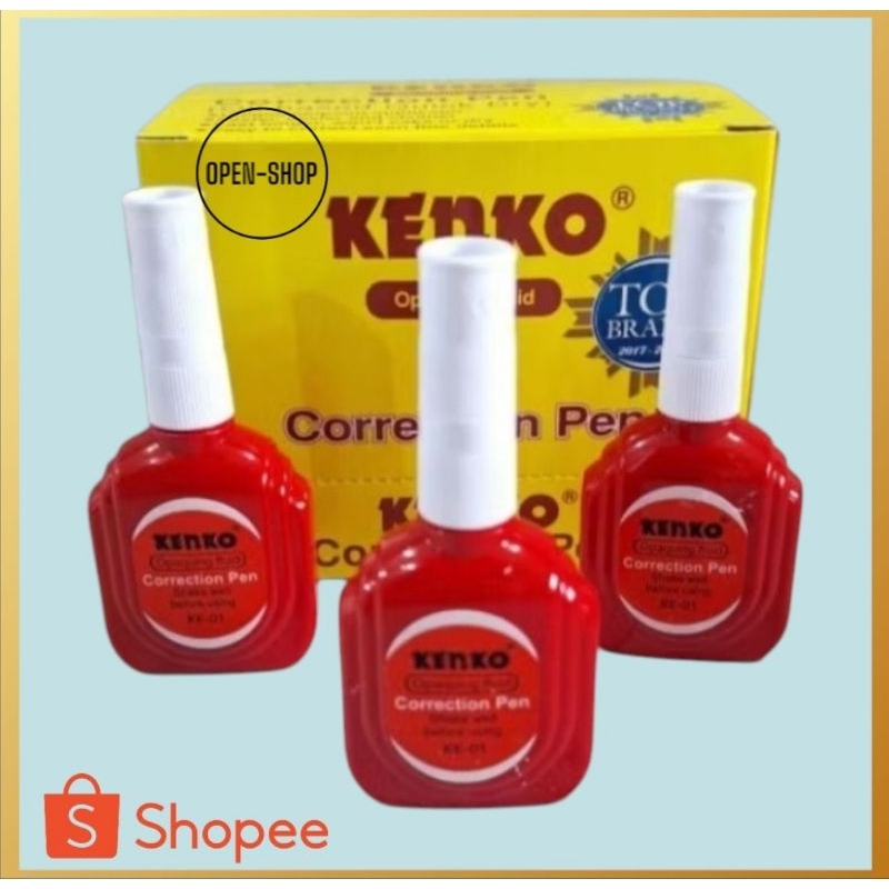 Jual Tip Ex Cair KENKO isi 1 kotak 12Pcs | Shopee Indonesia