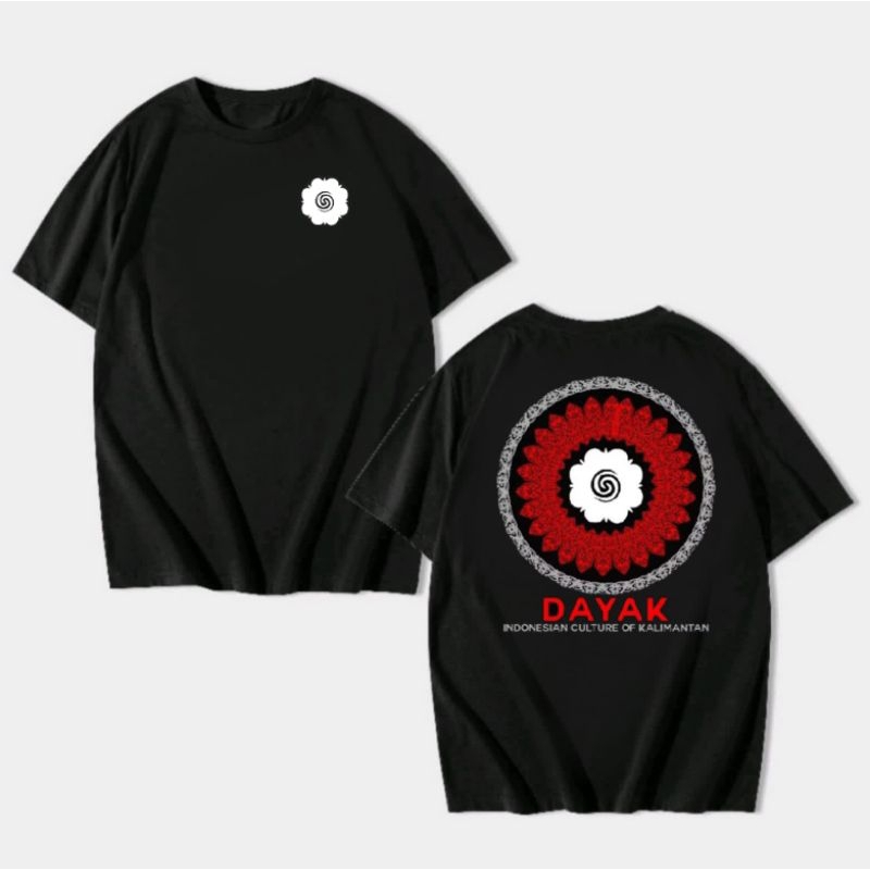 Jual KAOS BUNGA TERONG DAYAK INDONESIAN CULTURE OF KALIMANTAN BORNEO ...