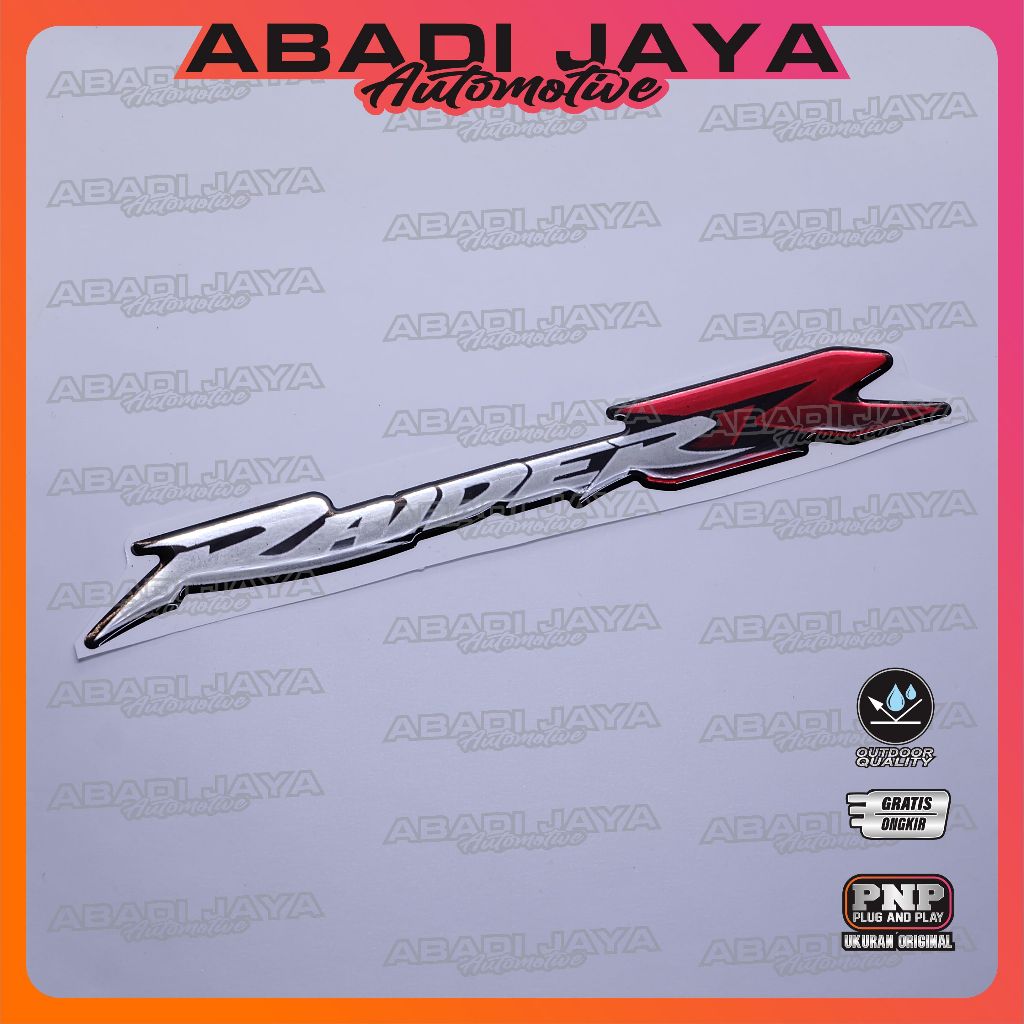 Jual Emblem suzuki raider 150 / emblem timbul suzuki satria fu thailand ...